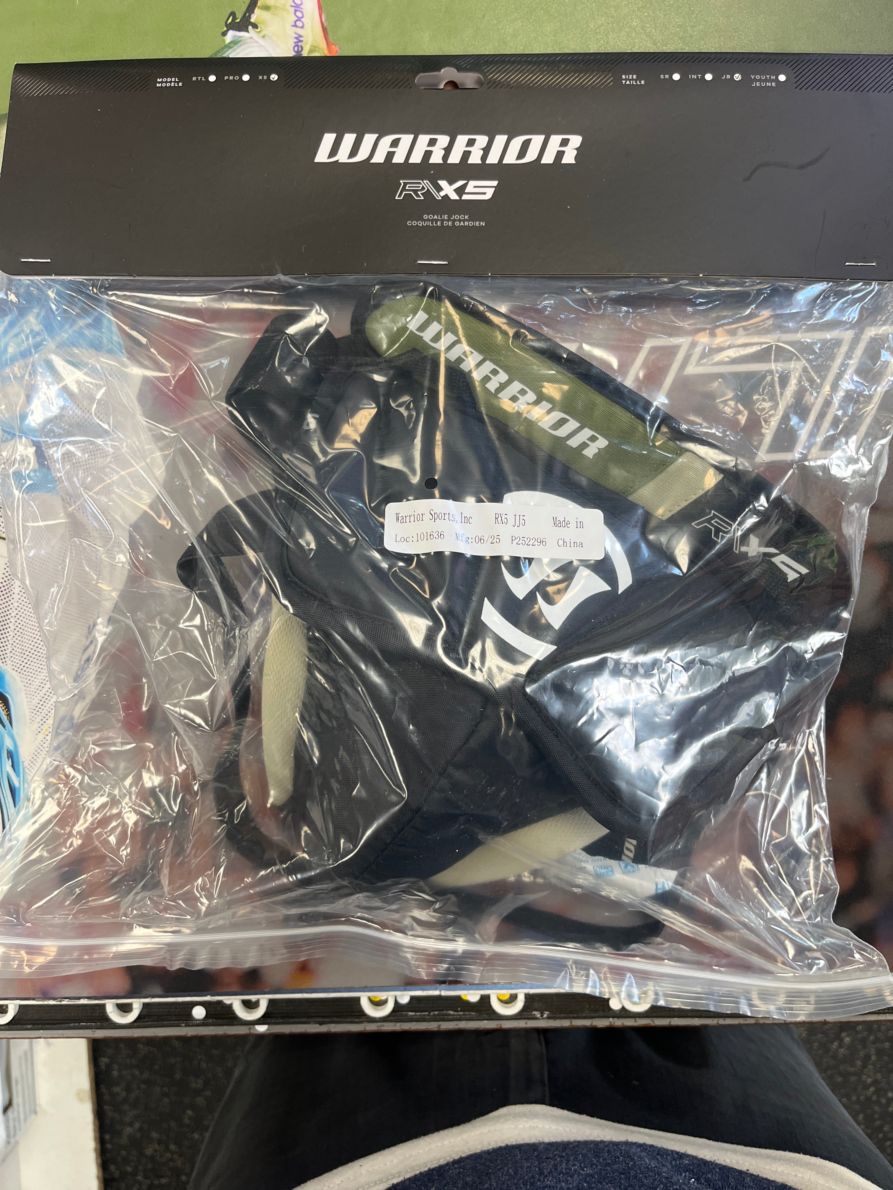 Warrior R\x5 goalie jock jr – Sanderson Lacrosse
