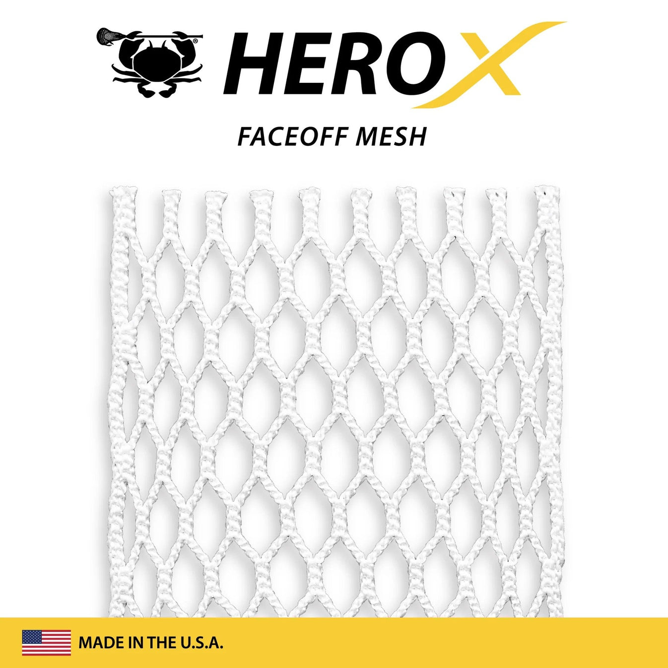 ECD Hero X - Faceoff Mesh – Sanderson Lacrosse